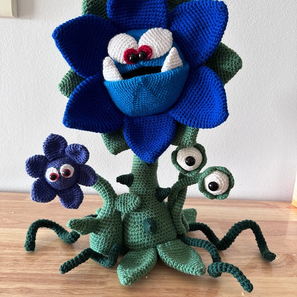 Scary Flower - Amigurumi Crochet Pattern - Halloween - Carnivorous ...