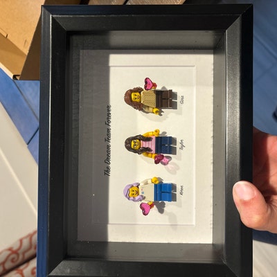 Personalized Mini Me Minifigure Frame. for up to 5 Figures. - Etsy