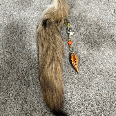Custom Beaded Tail Keychain for Therians, Furries, Cosplay, Alternative ...