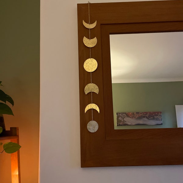 Eco Friendly Sustainable Pure Brass Moon Phases Wall Hanging Brass Moon ...