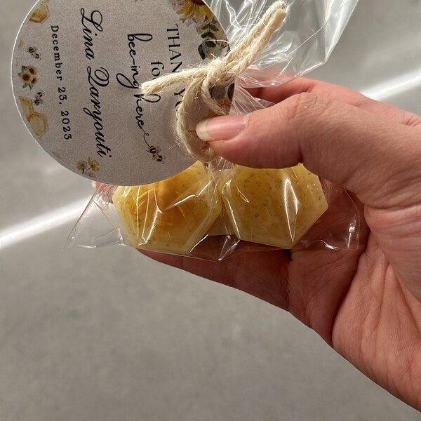 Honey Bee Soap Baby Shower Favors, Set of 10 Bags Honey Bee Soap, Bee ...