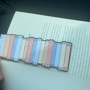 Bookmark Book Tracker, Book Stack, Double Sided, 34 Books to Fill All ...