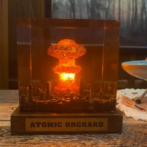 Explosion Bomb Resin Lamp, Atomic Bomb Diorama, Nuke Bomb Fallout 4 ...