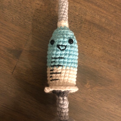Happy Syringe, Tongue Depressor, and Bandage Amigurumi Crochet Pattern ...