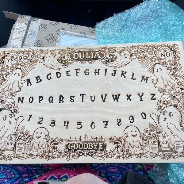 Wiccan Altar Table, Triple Moon Goddess, Altar Board Engraved, Wooden ...