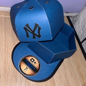 Baseball Cap Box SVG File 3D Gift Box Favour Box Favor SVG Template Dxf ...