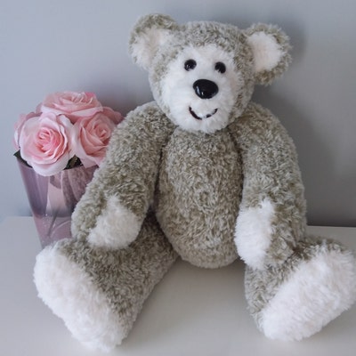 Big Loveable Bear Pdf Knitting Pattern Download Knitted Flat Written in ...