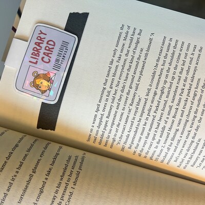 DW Library Card Bookmark Holographic Magnetic Bookmark Book Club ...