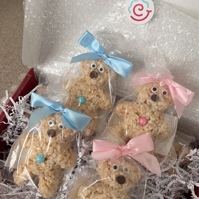 Teddy Bear Rice Crispie Treats 12 - Etsy