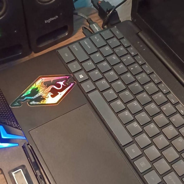 Elder Scrolls Skyrim Dragon Sticker Holographic Vinyl - Etsy