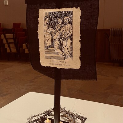 Stations of the Cross Stained Glass Posters: Lent and Holy Week ...