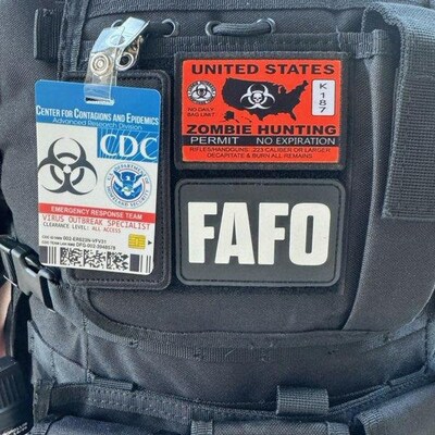 CDC First Response Novelty ID Badge Prop Dead Zombie Costume - Etsy