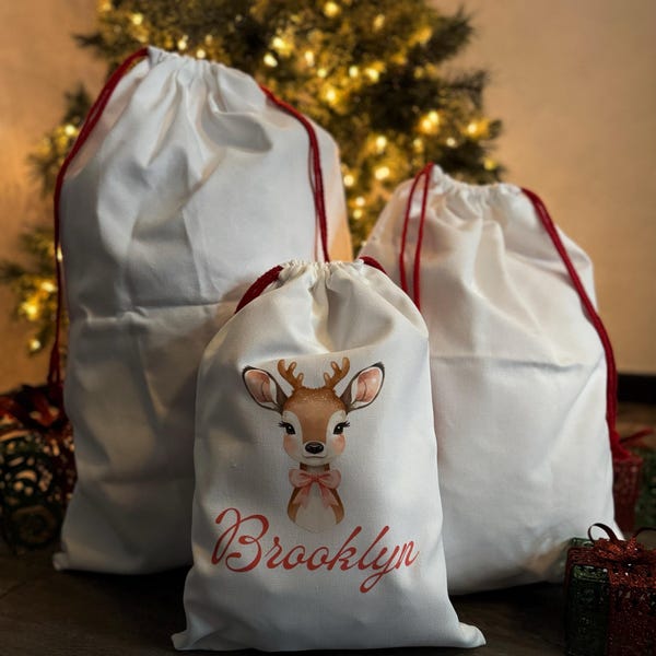 Blank Sublimation SANTA SACKS| Single Layer Santa Sack | Wholesale ...
