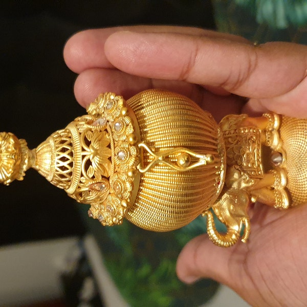 Punjabi Style Pippal Patti Gold Plated Necklace Set, Punjabi Wedding ...