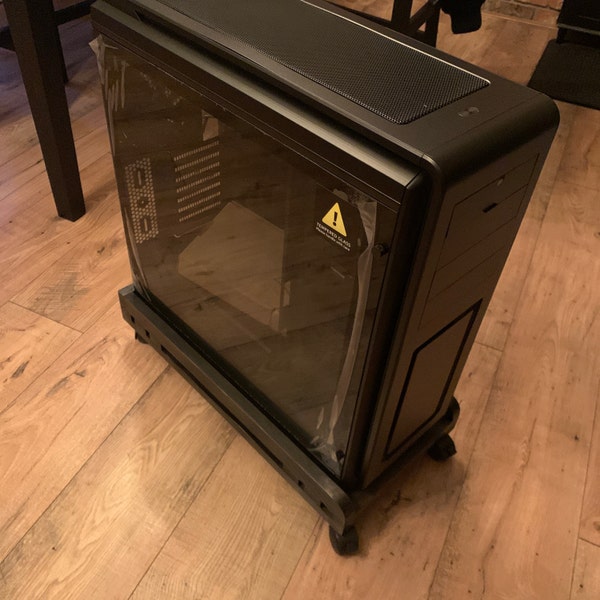 Ebony Gaming PC Case Stand for Desktop Computer Tower, Geek Gifts, Nerd ...