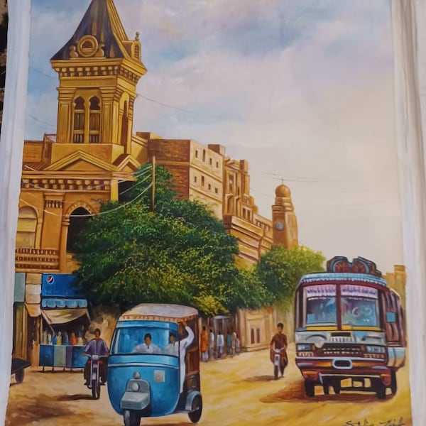 Basant (street View) --pakistani/indian Art - Etsy