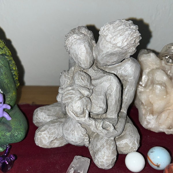 Curvy Birth Sculpture Plus Size Statue Midwife Gift Doula Blessingway ...