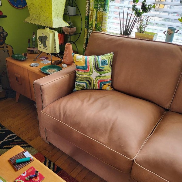 Mid Century Modern Pillow Cover: Maharam LETTERS Fabric, Gunnar ...