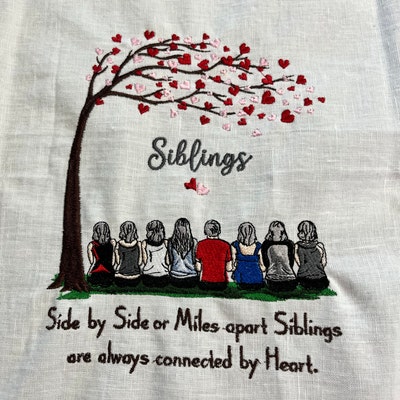 Sister Brother Ide by Side Sibling Love Six Sister One Brother Love ...