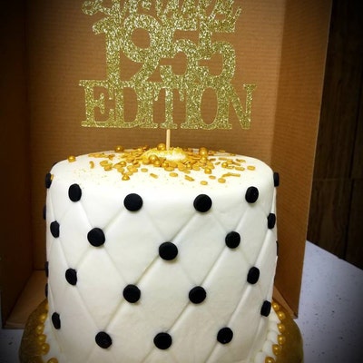 Limited 1954 Edition Cake Topper, Birth Year Cake Topper, 65th Birthday ...