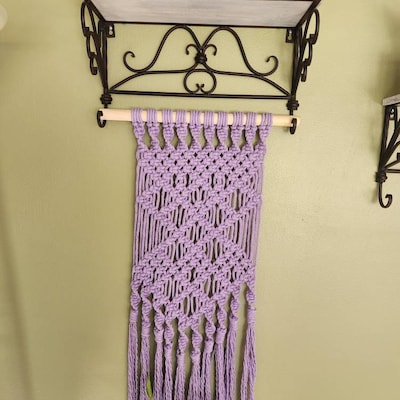 Macrame PATTERN Written PDF and Knot Guide Diy Macrame Wall Hanging ...