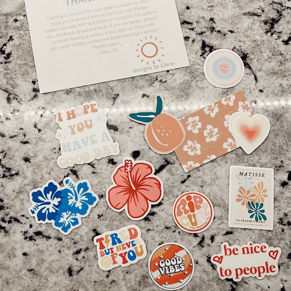 Random Sticker Pack, Coconut Girl Aesthetic Stickers, Aesthetic Sticker ...