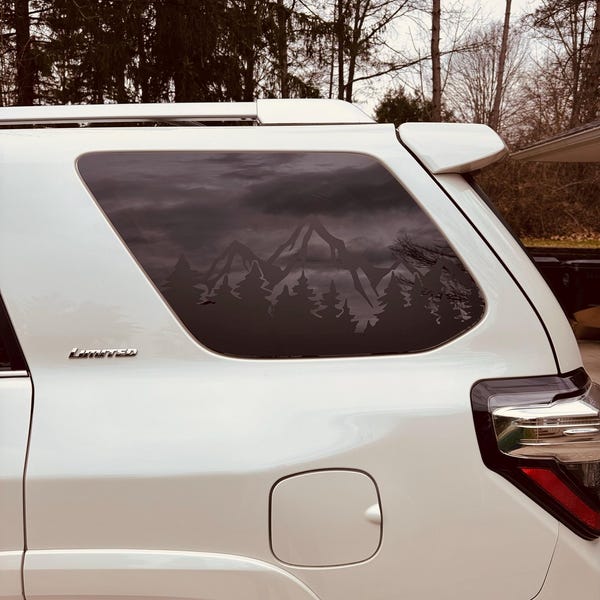 Fits 2015-2020 Chevy Tahoe Rear Side Windows Punisher Distressed ...
