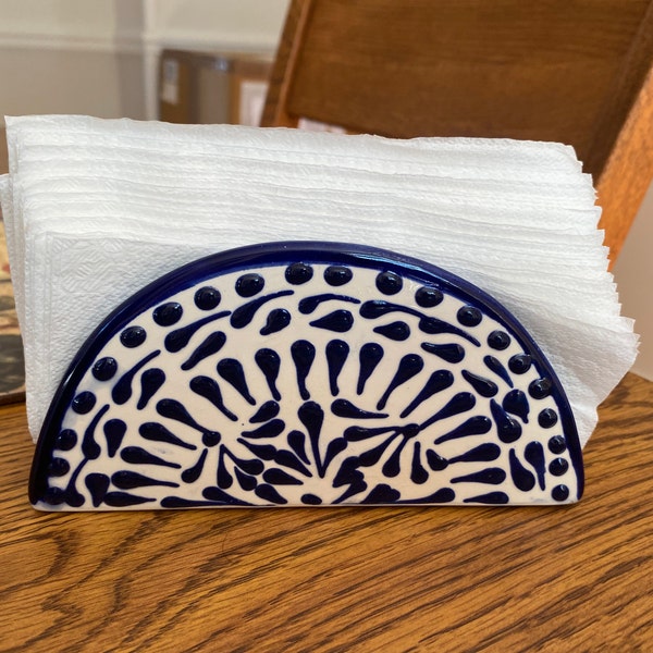 Ceramic Talavera Napkin Holder / Traditional Multicolored Confetti ...