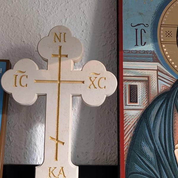 Orthodox Standing Cross, - Made of the Limestone, Religious Gift - Etsy