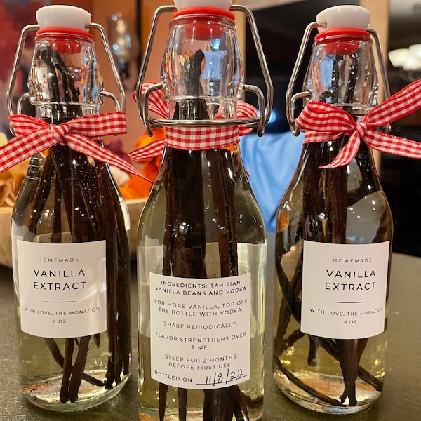 3-pack Homemade Vanilla Extract Kit | DIY Vanilla Extract for Teachers ...