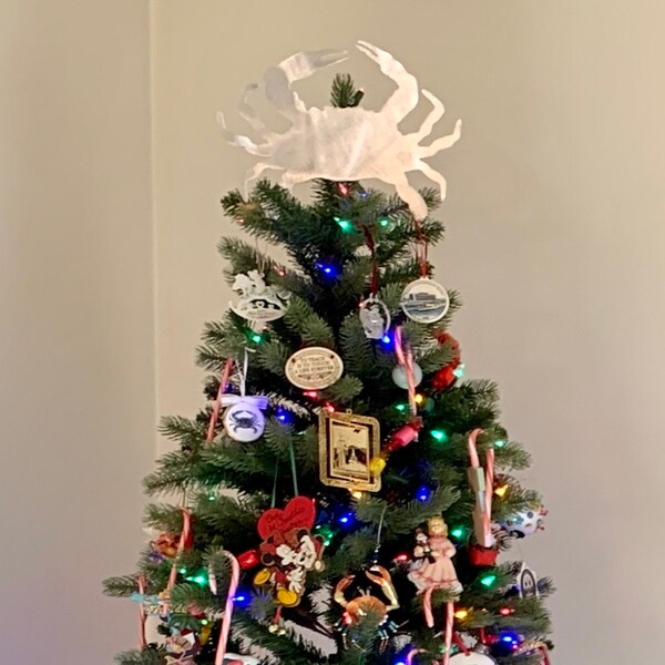 Crab, Plant Stake, Yard Art, Christmas Tree Topper, or Wall Hanging ...