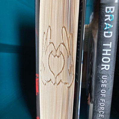 Book Folding Pattern for Small Book, Folded Book Pattern 2 Sizes ...