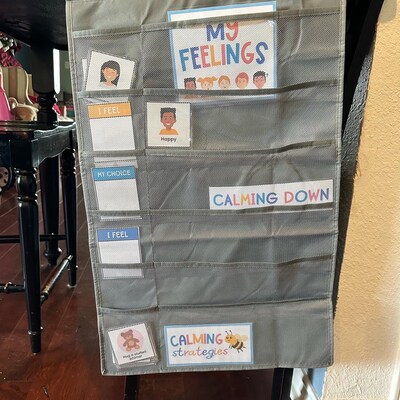 180 Calm Down Corner Kit Calming Posters Sign Decor Breathing Cards ...