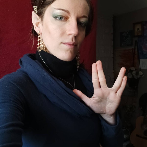 Elf Fairy Hobbit Vulcan Spock Cosplay LARP Halloween Latex Ear Tips ...