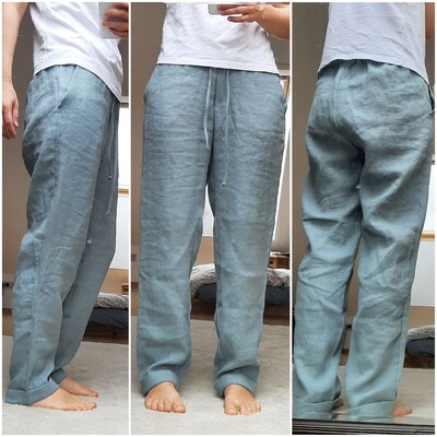 Washed Linen Pants. Linen Trousers. Linen Pants for Women. - Etsy