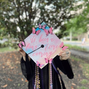 AKA Graduation Cap PRINTED Grad Cap Design Alpha Kappa Alpha Graduation ...