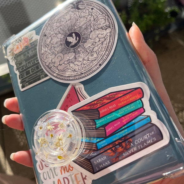 Acotar Book Stack Sticker, Sarah J Maas Sticker, ACOTAR Merch, Rhysand ...