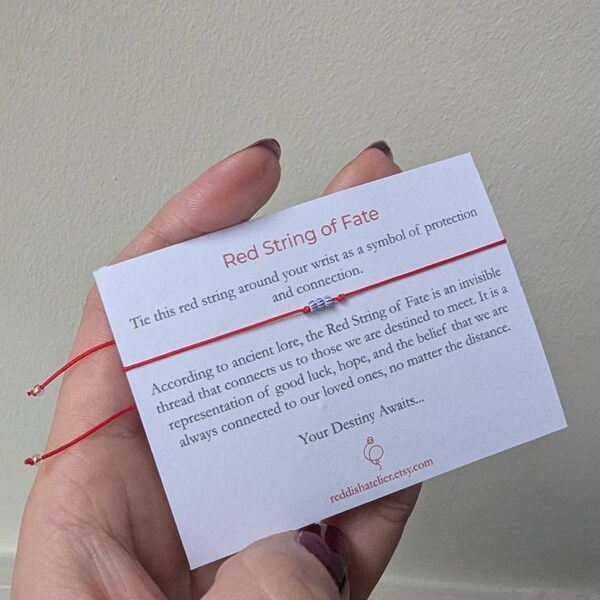 Adjustable Red String of Faith Bracelet With Handcrafted 925 Silver ...