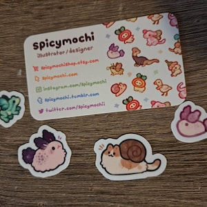 Mini Strawberry Bunny and Flower Rabbit Acrylic Keychain Set of 2 / 1in ...