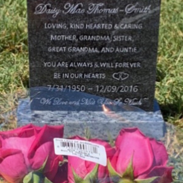 Small Personalized Memorial Stone / Grave Marker / Urn Marker ~ Solid ...