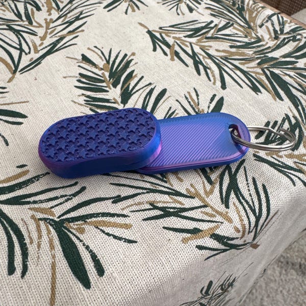 Fidget Holder Keychain - 3D Printed Slider Carrier for the Pill and ...