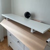 Premium Steel Legs for Desk Shelf 20x9.5cm Black or White Metal Powder ...