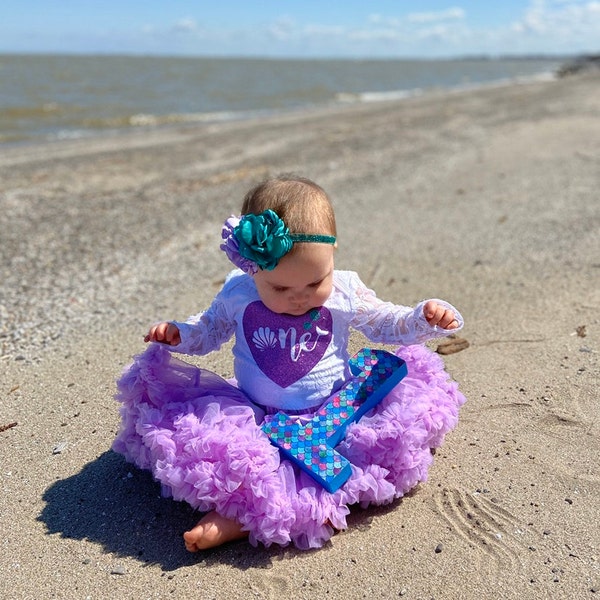 Number 1 Photo Prop, Mermaid Theme, Mermaid, First Birthday,under the ...