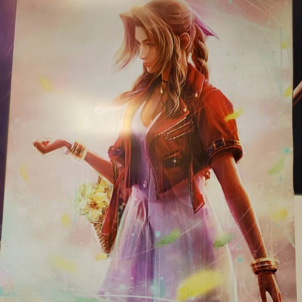 Aerith Final Fantasy VII Remake - Limited Edition Fine Art Print -FF7 ...