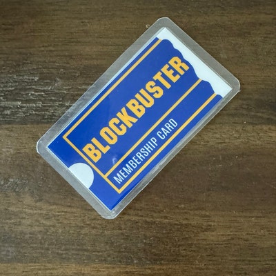 Blockbuster Membership Card - Etsy