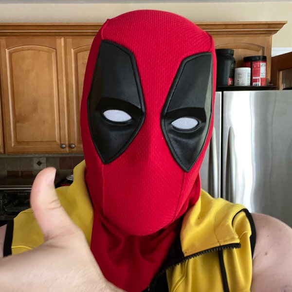 Deadpool Costume Cosplay Mask With Magnetic Eyes - Etsy