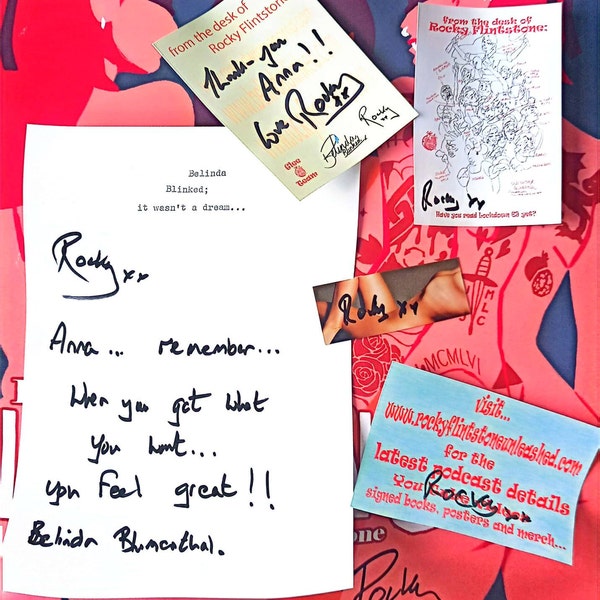 The Belinda Blinked "cubicle Confessions" Rocky Signed Personal Message ...