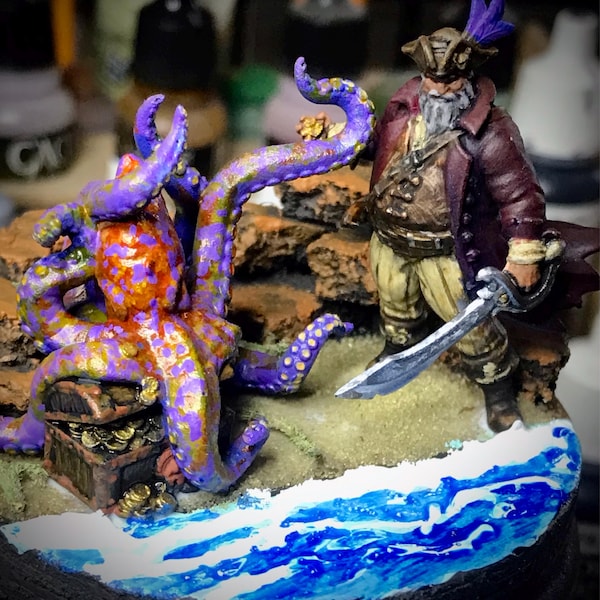 Squid Pirate Dnd Miniature |octopus| Miniatures for Tabletop Games Like ...