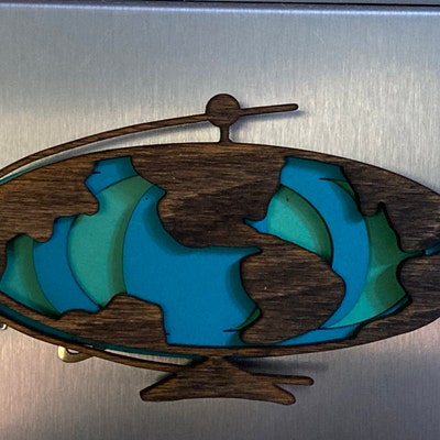 Awesome Witco Inspired Globe World Map Magnet Mid Century - Etsy