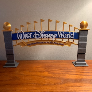 Walt Disney World Resort Entrance Archway Inspired Miniature Replica ...
